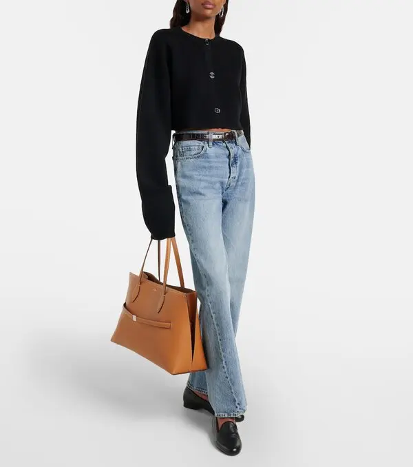 TOTEME Lounge Large Leather Tote Bag - Brown