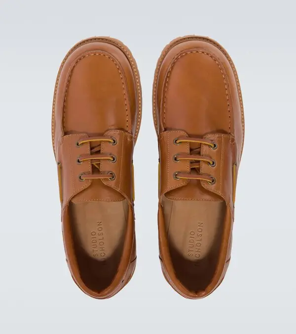Studio Nicholson Gusto Leather Boat Shoes