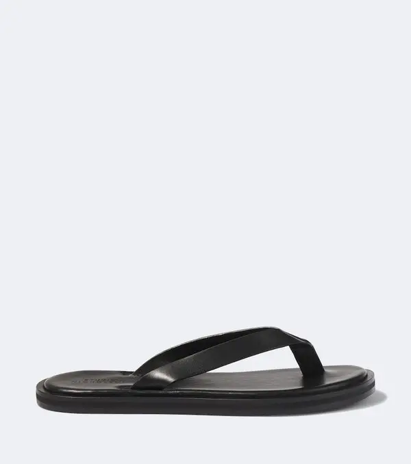 Studio Nicholson Curren Leather Thong Sandals - Black