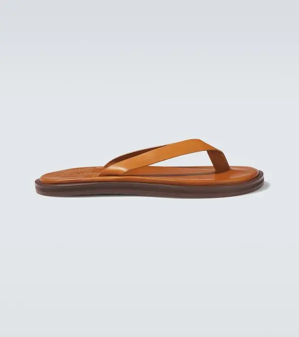 Studio Nicholson Curren Leather Thong Sandals - Brown