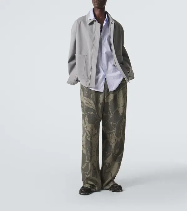Dries Van Noten Printed Straight Pants