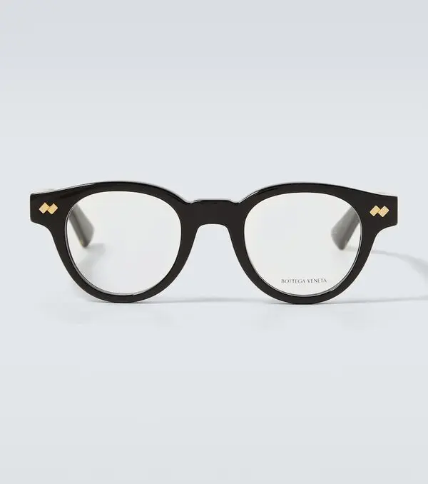 Bottega Veneta Round Glasses - Black