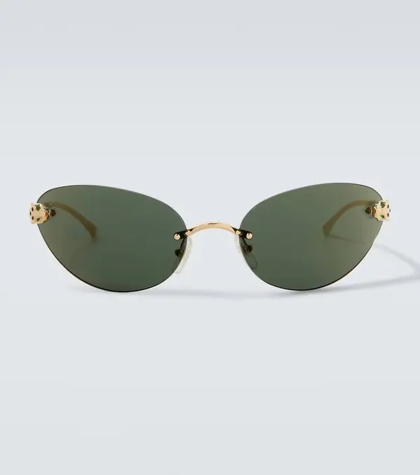 CARTIER Panthère De Cat-eye Sunglasses - Gold
