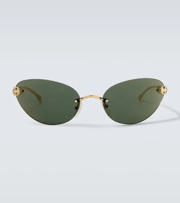 Cartier Panthère De Cat-eye Sunglasses - Gold