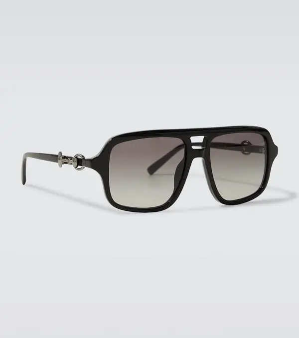 Gucci Horsebit Aviator Sunglasses