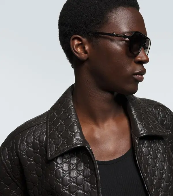 Gucci Horsebit Aviator Sunglasses