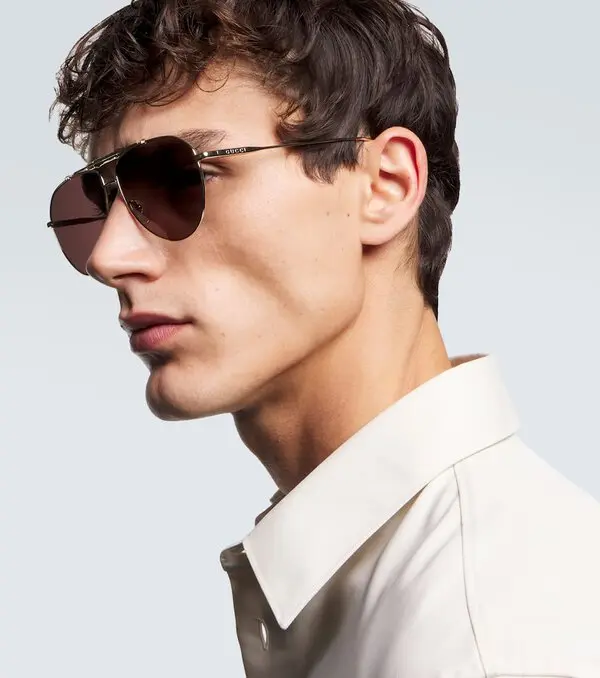 Gucci Bamboo Aviator Sunglasses