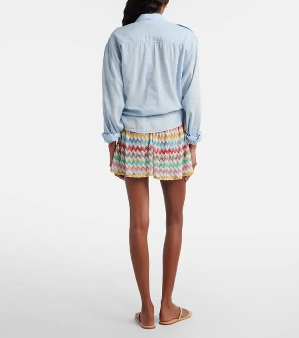 Missoni Zigzag Lame Shorts - Multicoloured