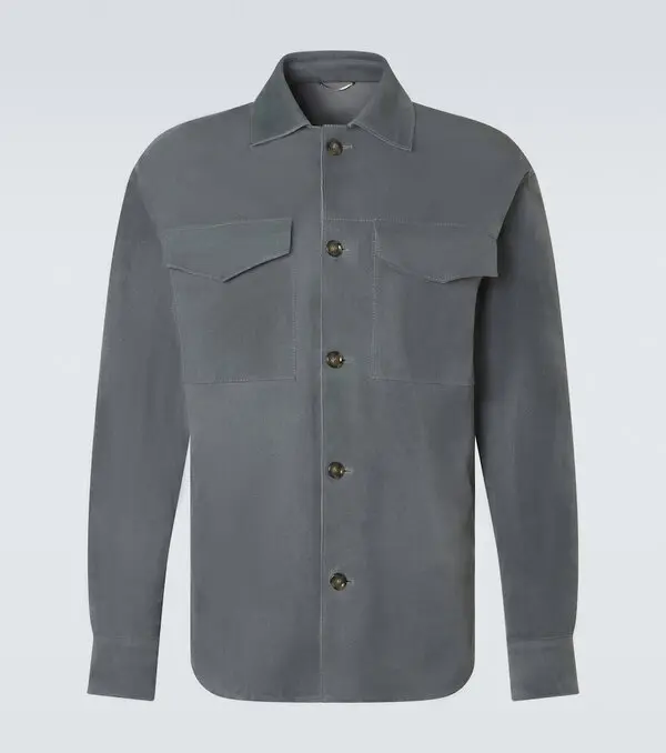 LARDINI Suede Overshirt
