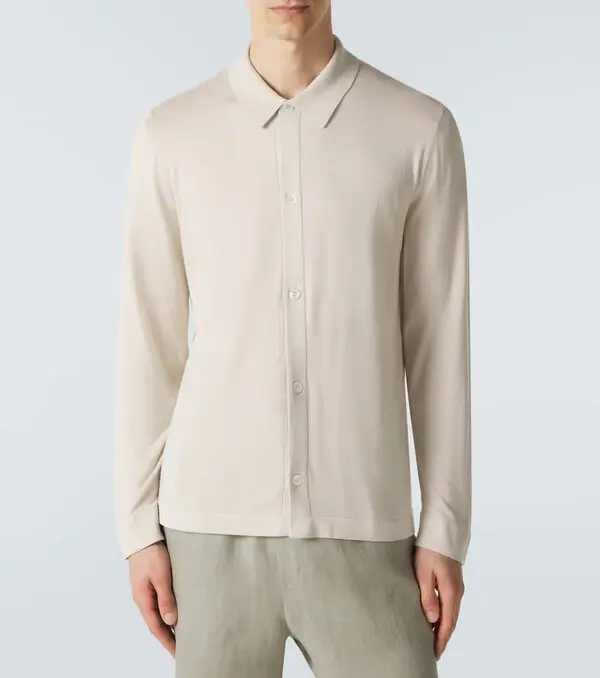 LARDINI Silk Polo Shirt