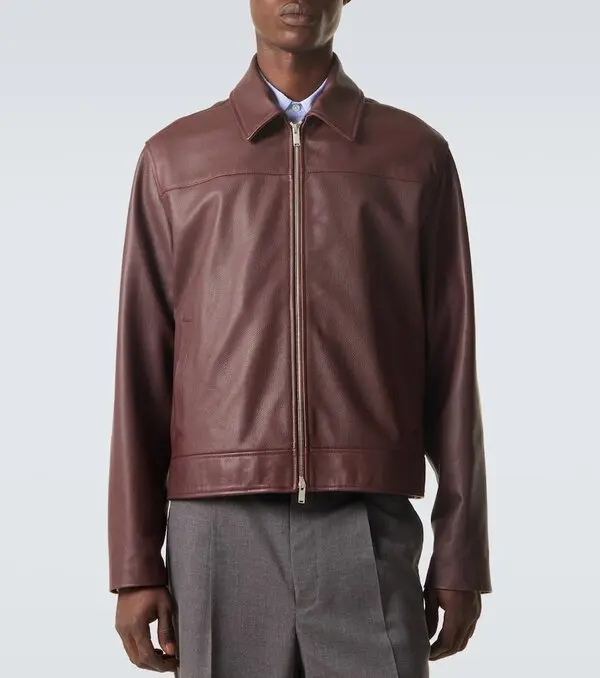 LARDINI Leather Jacket - Brown