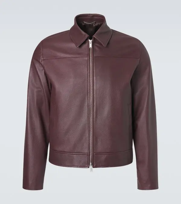 LARDINI Leather Jacket - Brown