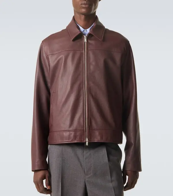 LARDINI Leather Jacket - Brown