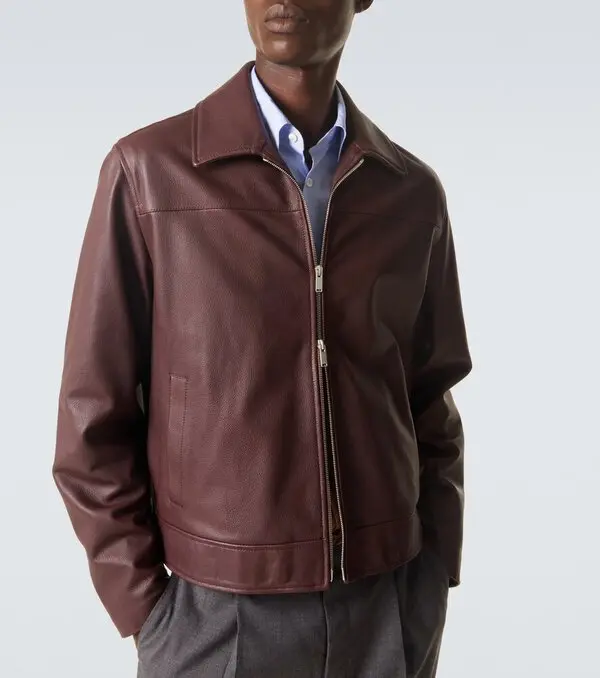 LARDINI Leather Jacket - Brown