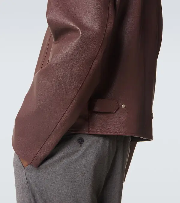 LARDINI Leather Jacket - Brown