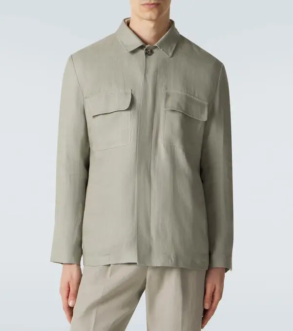LARDINI Linen Jacket