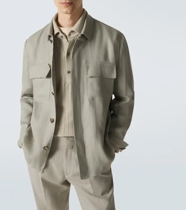 LARDINI Linen Jacket