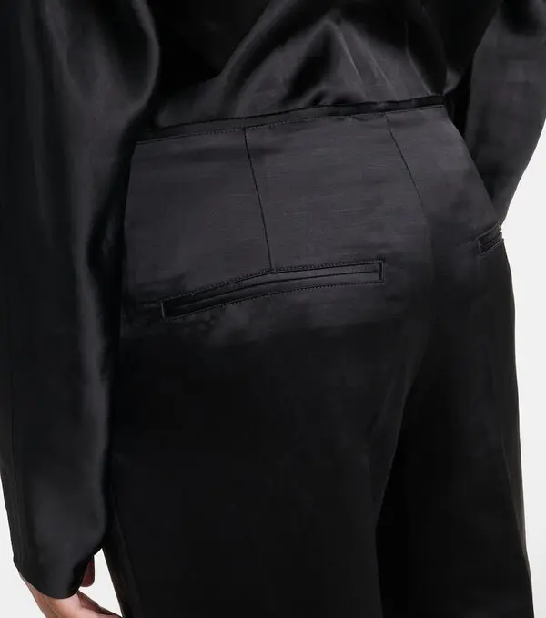 TOTEME Straight Leg Pants - Black