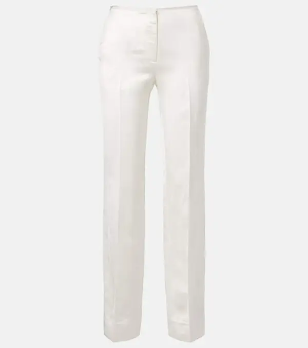 TOTEME Straight Pants - White