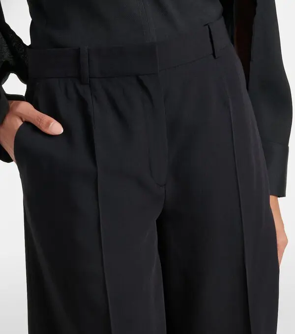 TOTEME High-rise Bermuda Shorts - Black