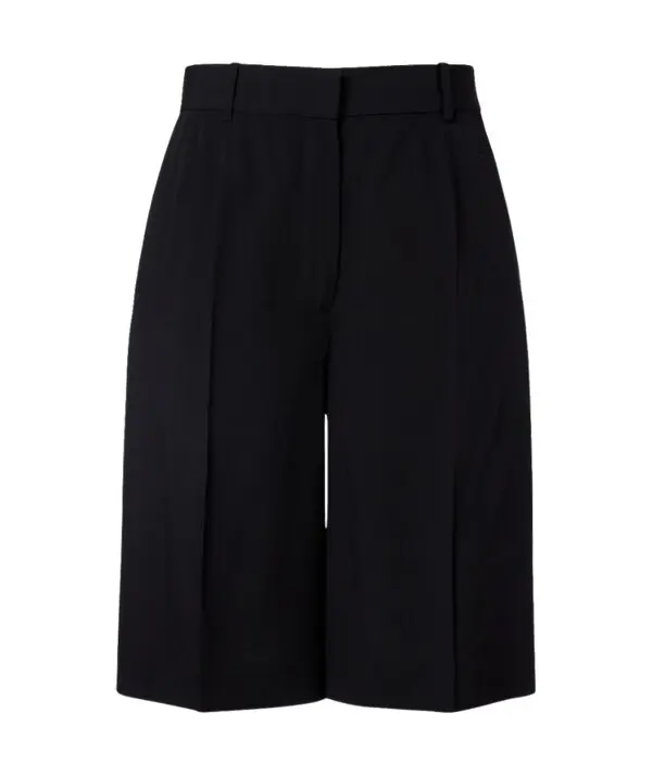 TOTEME High-rise Bermuda Shorts - Black