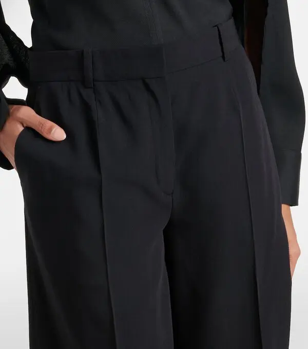 TOTEME High-rise Bermuda Shorts - Black