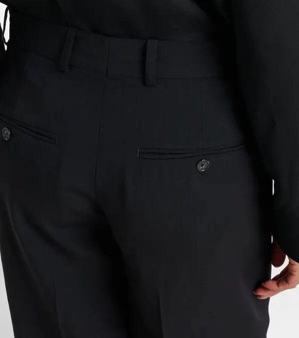 TOTEME High-rise Bermuda Shorts - Black