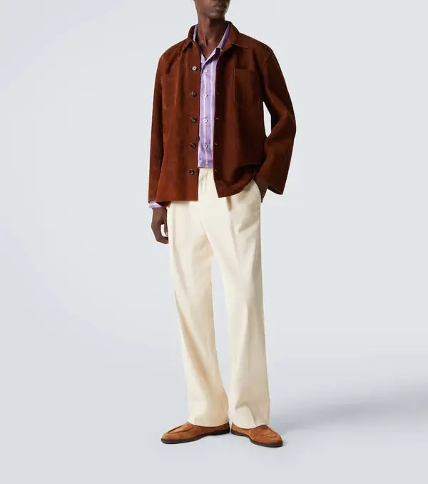 John Lobb Pace Suede Loafers - Brown