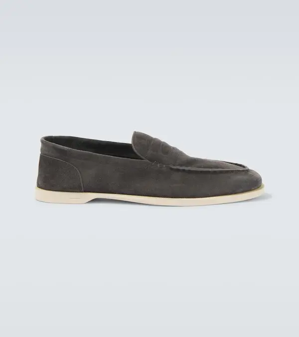 John Lobb Pace Suede Loafers