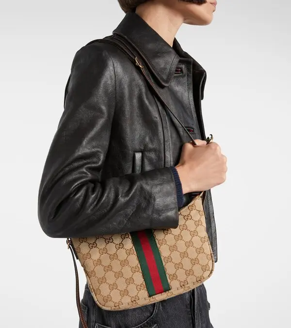 Gucci Lunetta Gg Canvas Small Crossbody Bag - Beige