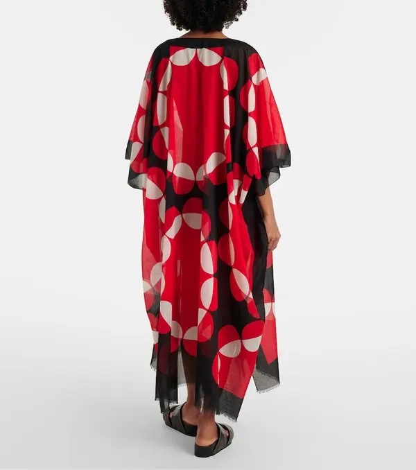 Dries Van Noten Printed Cotton Kaftan - Red