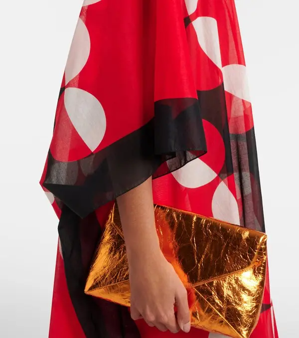 Dries Van Noten Printed Cotton Kaftan - Red
