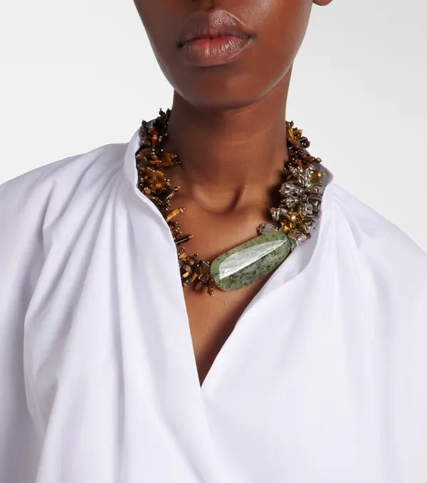 Dries Van Noten Draped Cotton Blouse