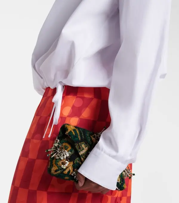 Dries Van Noten Draped Cotton Blouse