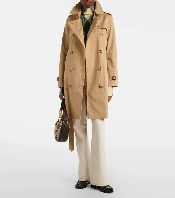 Burberry Cotton Gabardine Trench Coat
