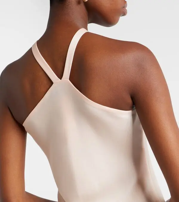 Max Mara Ghiotto Embellished Satin Slip Dress - Pink