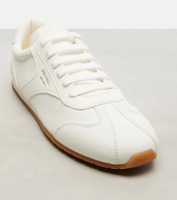 Prada Leather Sneakers - White