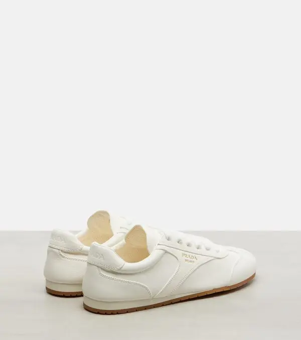 Prada Leather Sneakers - White
