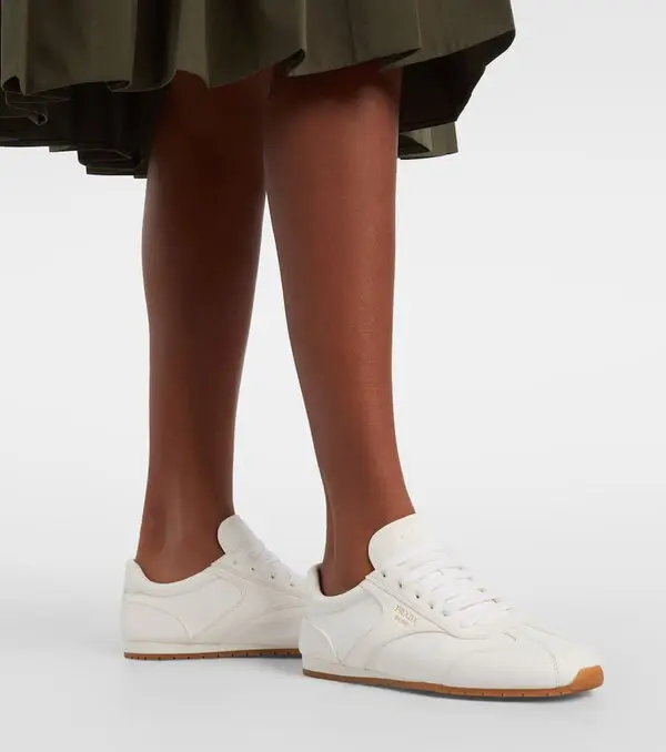 Prada Leather Sneakers - White