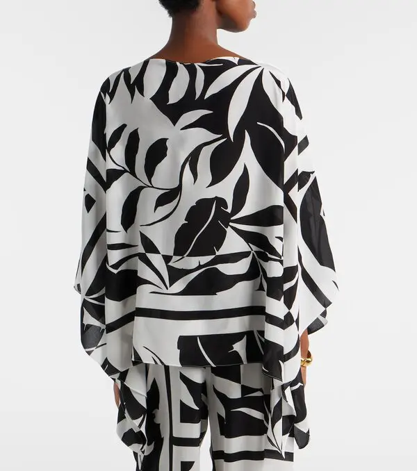 Max Mara Ambuto Printed Silk Blouse - Multicoloured