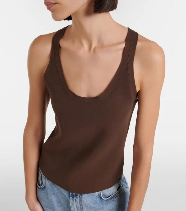 Vince Knitted Tank Top - Brown