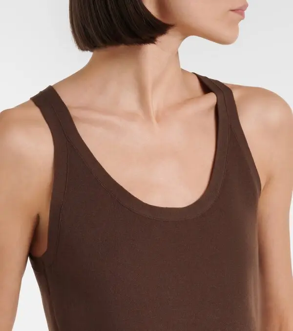 Vince Knitted Tank Top - Brown