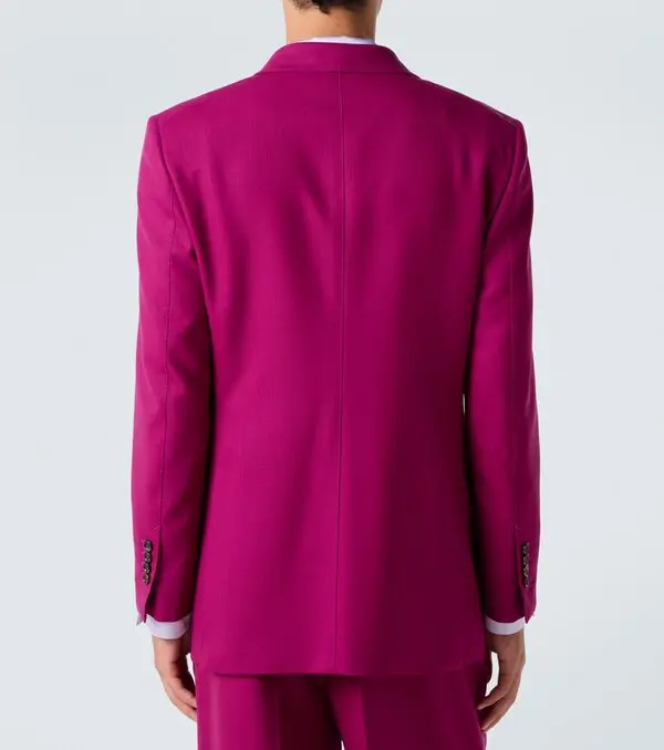 TOM FORD Wool Twill Suit Jacket - Pink