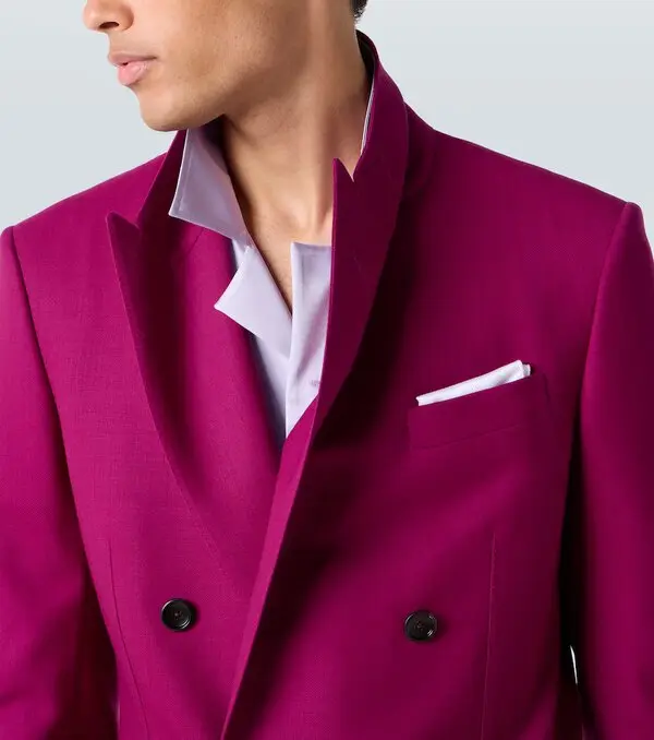 TOM FORD Wool Twill Suit Jacket - Pink