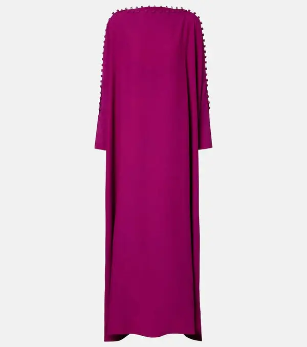 TALLER MARMO Crêpe Kaftan - Purple