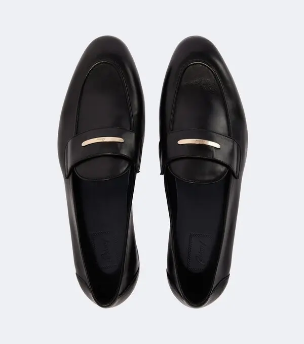 Brioni Appia Leather Penny Loafers
