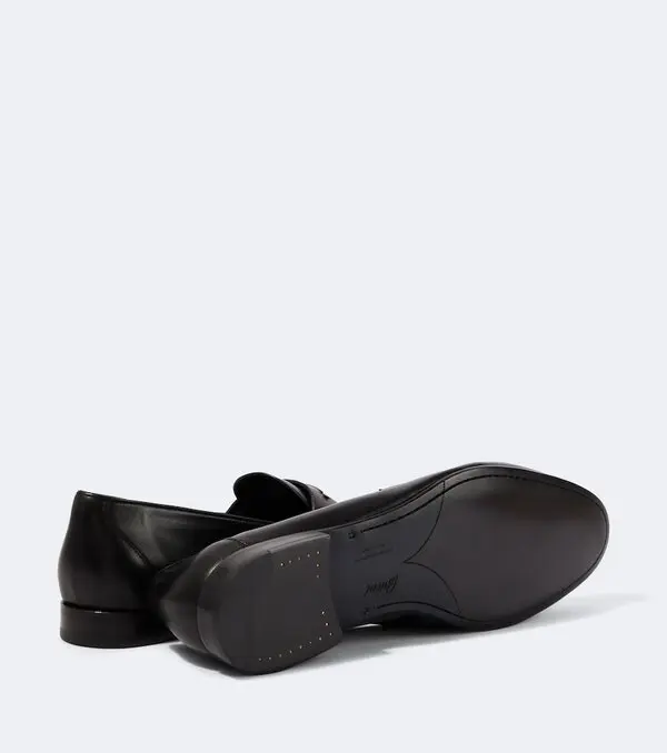 Brioni Appia Leather Penny Loafers