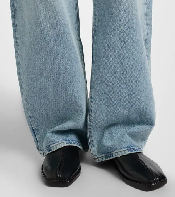 FRAME Bow Barrel-leg Jeans - Blue