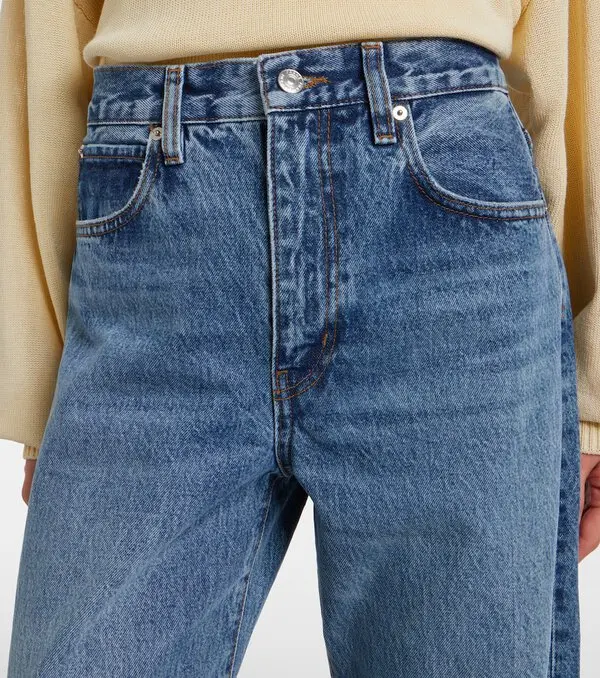 FRAME Bow Barrel-leg Jeans - Blue