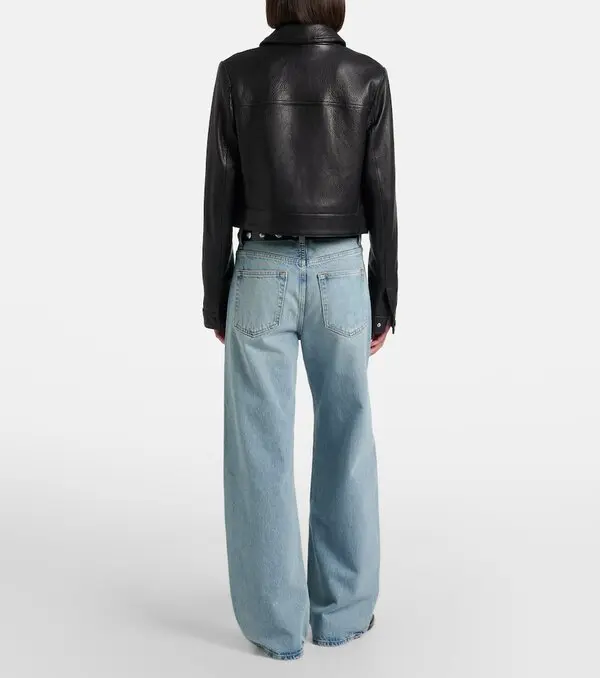 FRAME Bow Barrel-leg Jeans - Blue